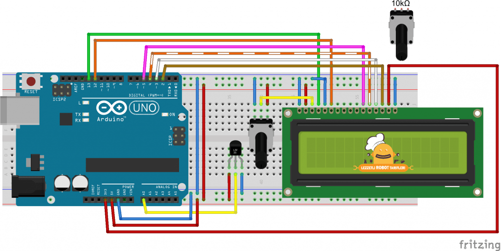 Arduino ile LM35 Nasıl Kullanılır ? - Lezzetli Robot Tarifleri